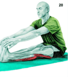 Standing Assisted Neck Flexion Stretch | Encore Rehabilitation, Inc.