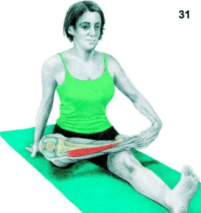Standing Assisted Neck Flexion Stretch | Encore Rehabilitation, Inc.