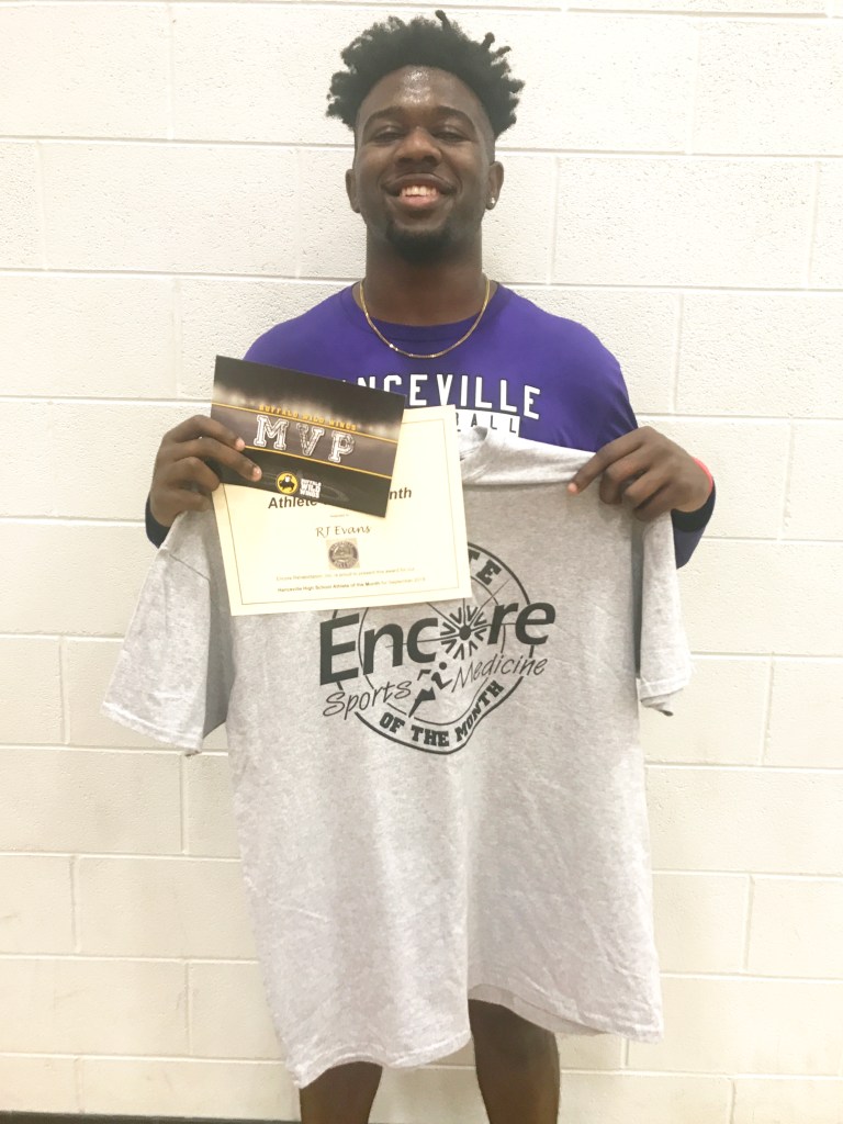 R. J. Evans is Athlete of the Month for Hanceville High School and ...