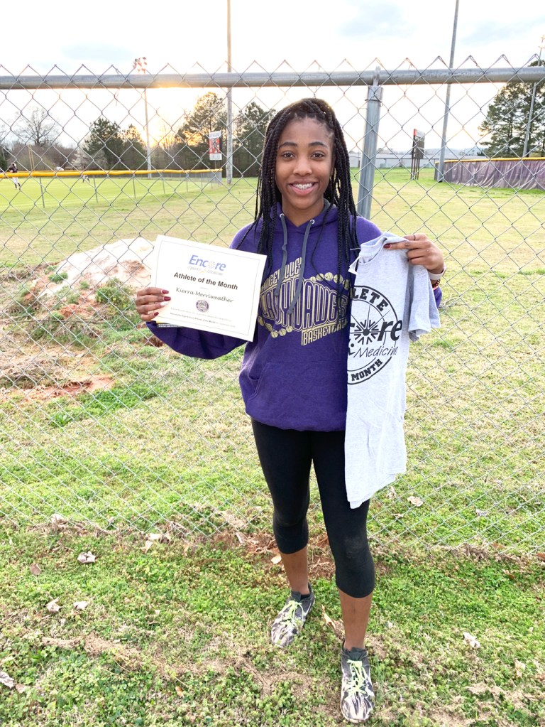 Kierra Merriweather is Athlete of the Month for Hanceville High School ...