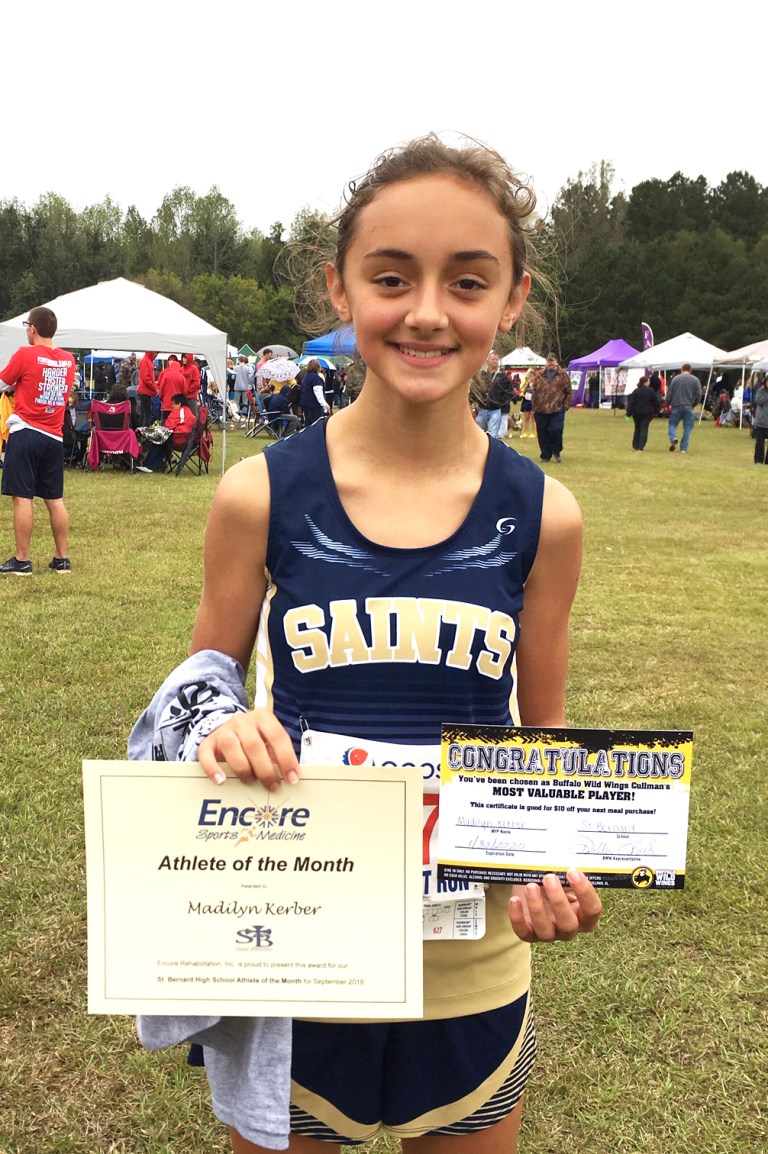 Madi Kerber is Athlete of the Month for Saint Bernard Preparatory ...