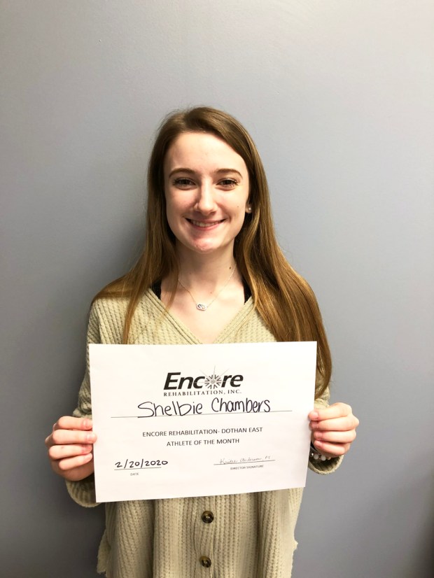 Shelbie Chambers is Athlete of the Month for Encore Rehabilitation ...
