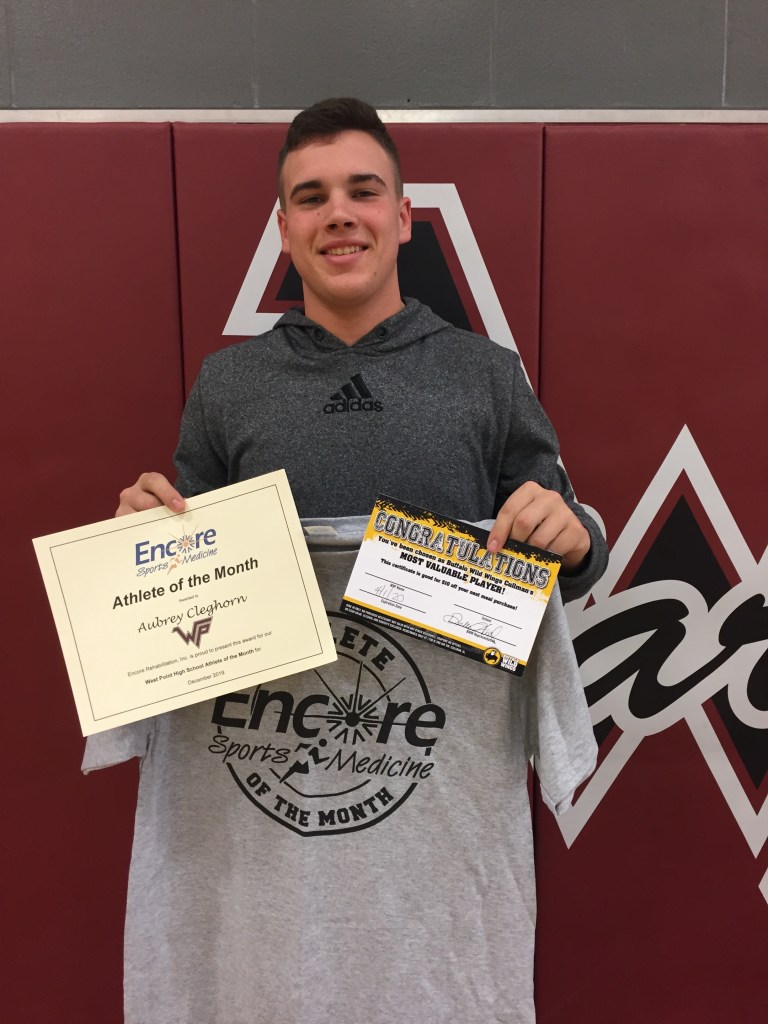 Aubry Cleghorn is Athlete of the Month for West Point High School and ...