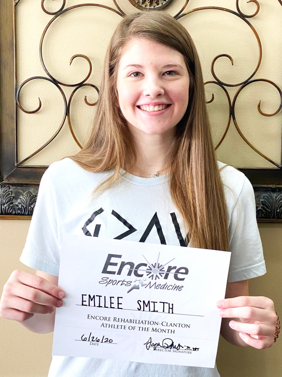Emilee Smith – Athlete of the Month for Encore Rehabilitation-Clanton ...