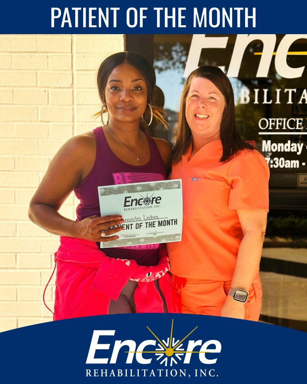 Ms. Lindsey is Patient of the Month for Encore Rehabilitation ...